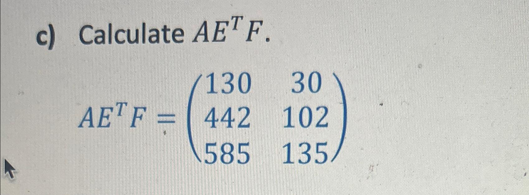 c) ﻿Calculate | Chegg.com