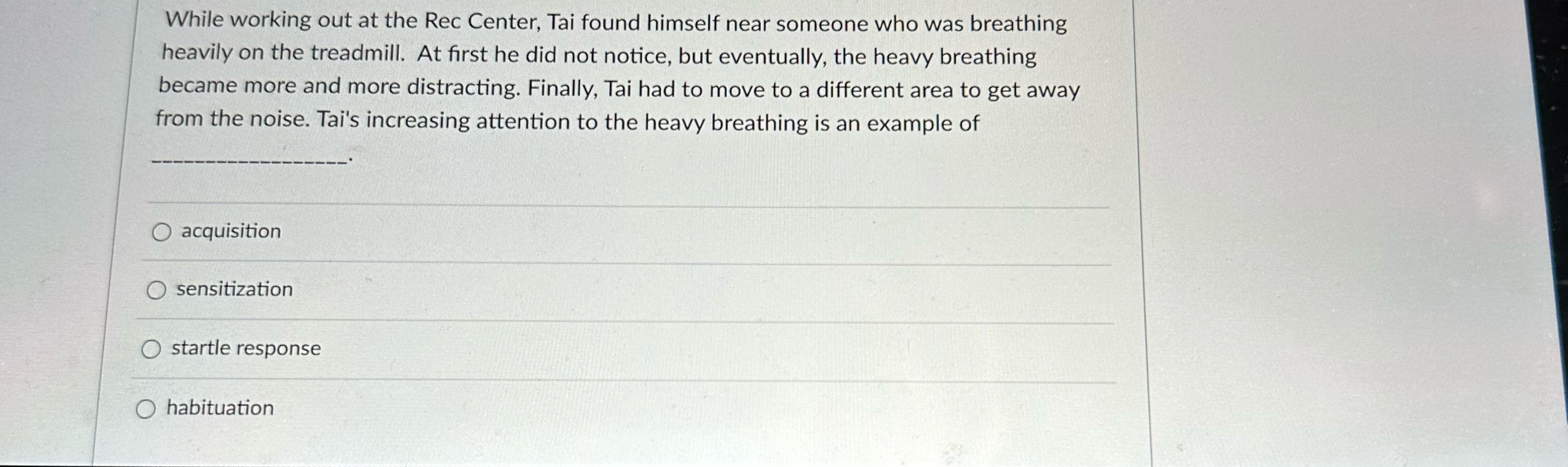 Solved While working out at the Rec Center, Tai found | Chegg.com