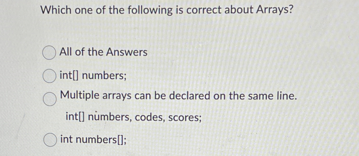Solved Which one of the following is correct about | Chegg.com