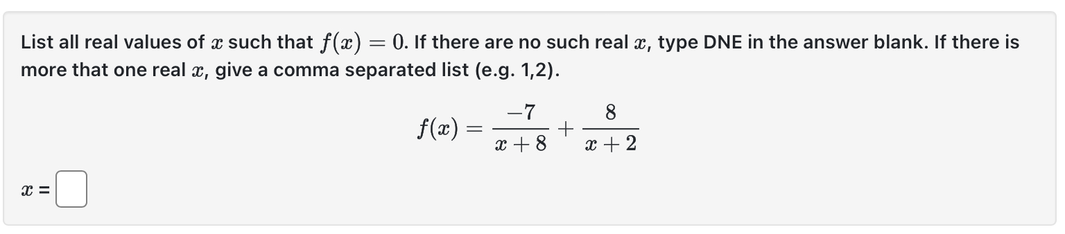 List all real values of x ﻿such that f(x)=0. ﻿If | Chegg.com