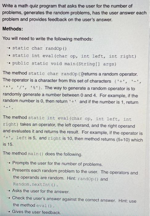 Solved use java and dont use arrays. Share screen shot of | Chegg.com