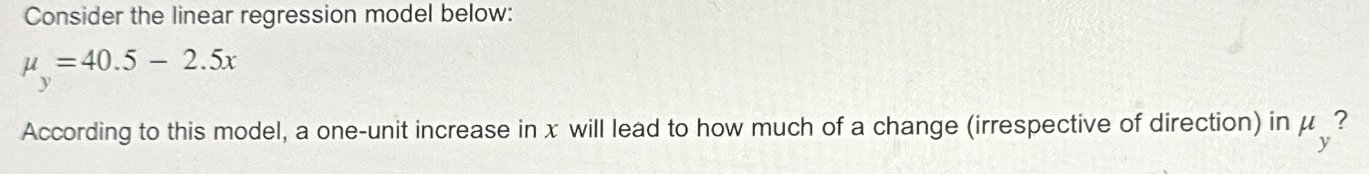 Solved Consider the linear regression model | Chegg.com