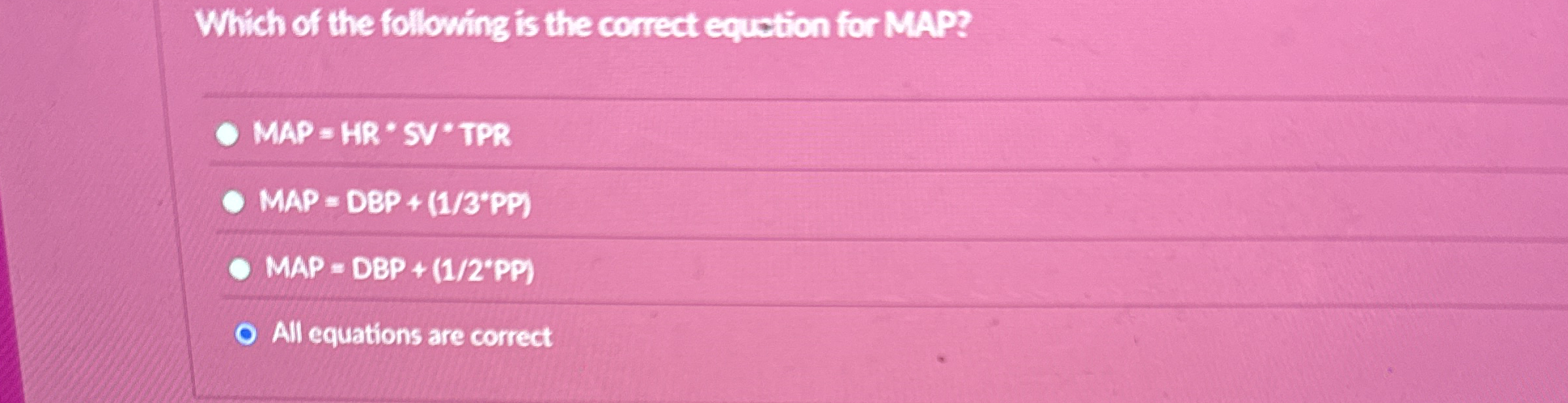 High Quality SOLUTION Which of the following is the correct equation ...
