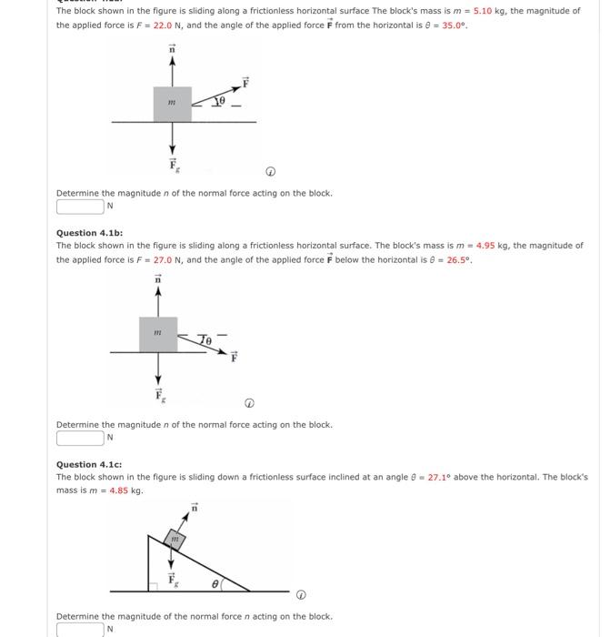 Solved The block shown in the figure is sliding along a | Chegg.com