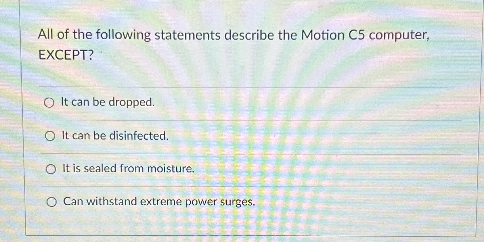 Solved All of the following statements describe the Motion | Chegg.com