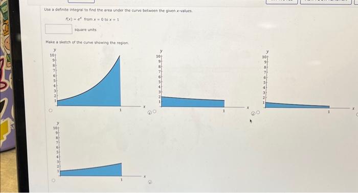 Solved Use a definte integral to find the area under the | Chegg.com