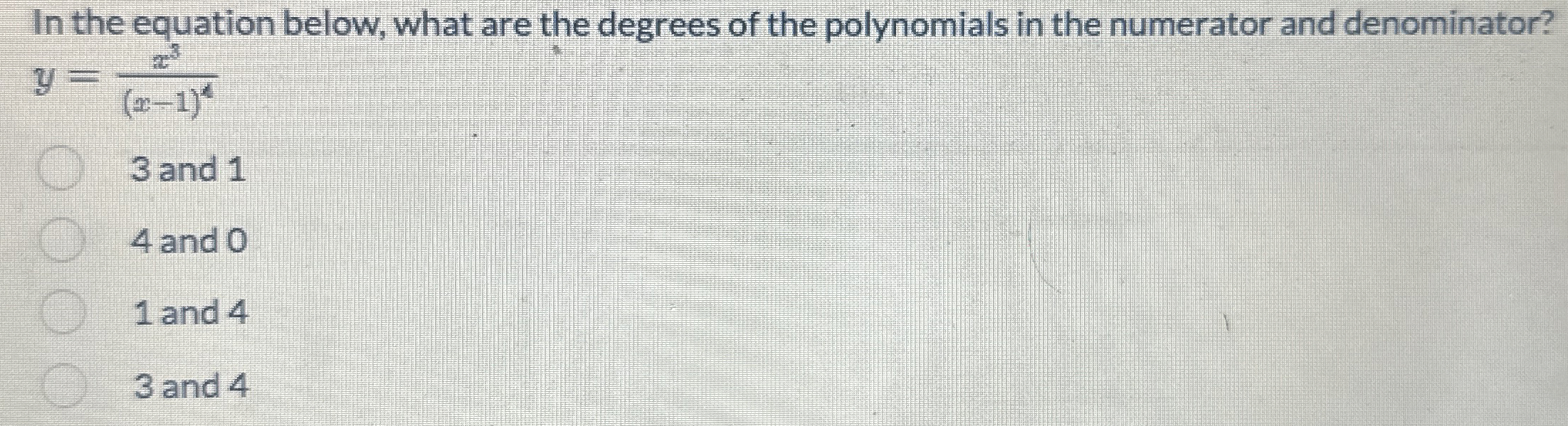 Solved In the equation below, what are the degrees of the | Chegg.com