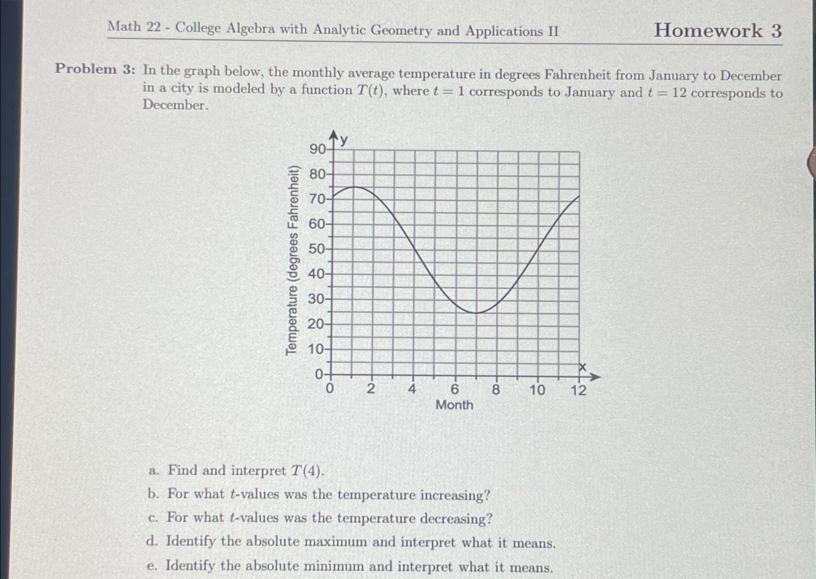 Solved Math 22 - ﻿College Algebra with Analytic Geometry and | Chegg.com