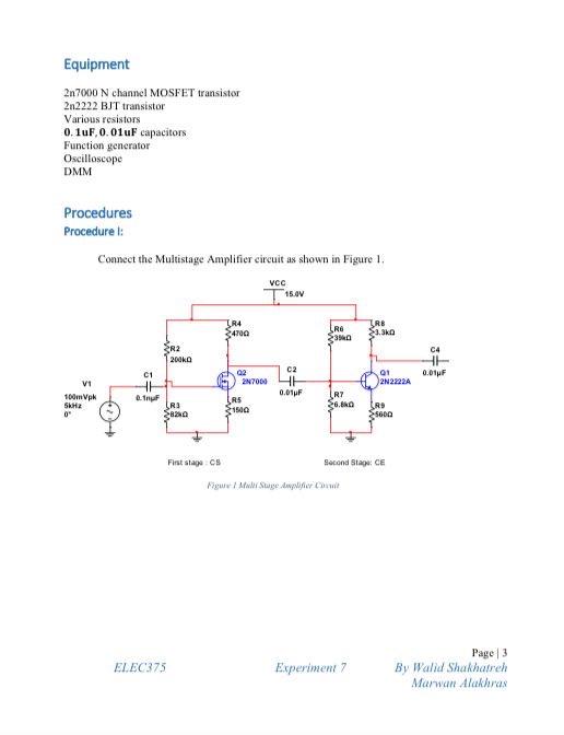 Solved Connect each stage in the multistage circuit in | Chegg.com