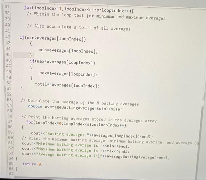 Solved Array Basics in C++needs to be c++ and needs the | Chegg.com