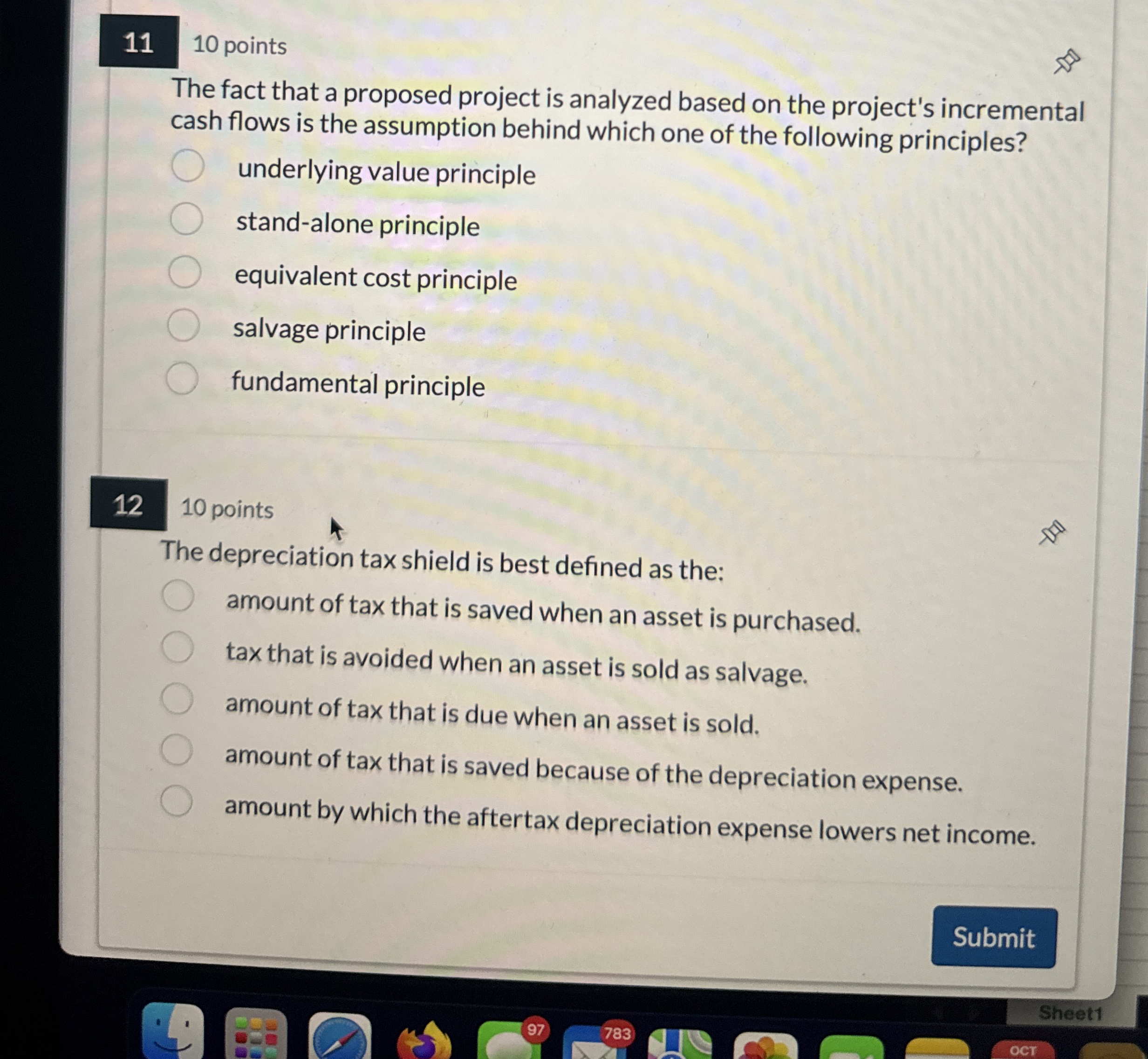 Solved 1110 ﻿pointsThe fact that a proposed project is | Chegg.com