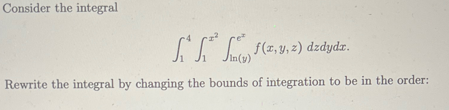 Solved Consider the | Chegg.com