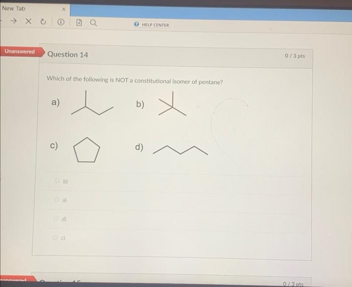 Solved Which of the following is NOT a constitutional isomer | Chegg.com