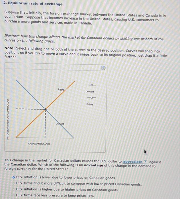 Solved 2. Equilibrium rate of exchange Suppose that, | Chegg.com