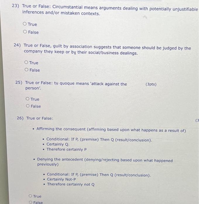 20) (3pts) Universal affirmative: All S are P. | Chegg.com