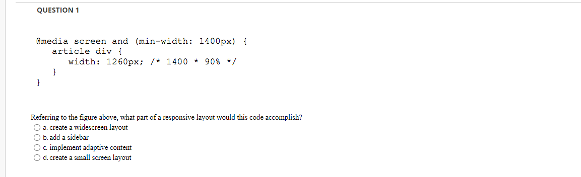 Solved QUESTION 1Referring to the figure above, what part of | Chegg.com