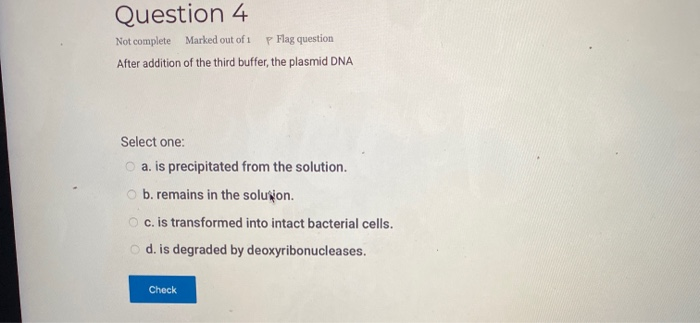 The lysis buffer contains a detergent called sodium | Chegg.com