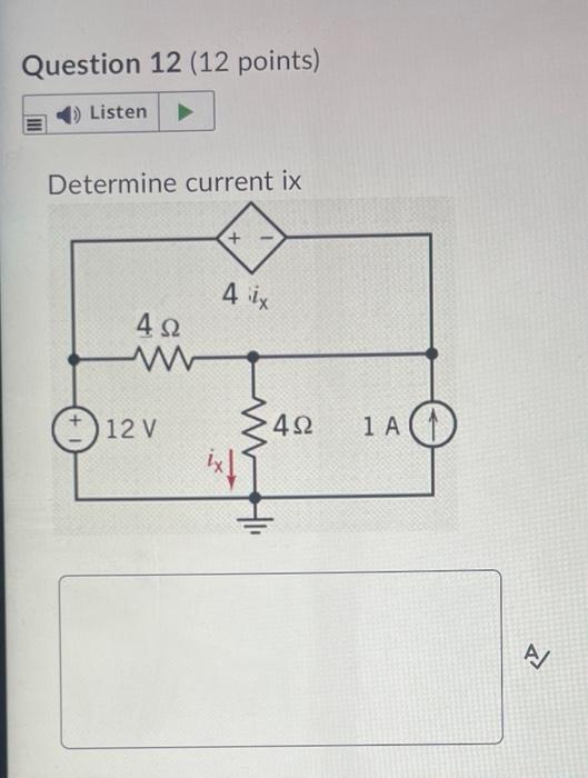 Solved Determine current ix | Chegg.com