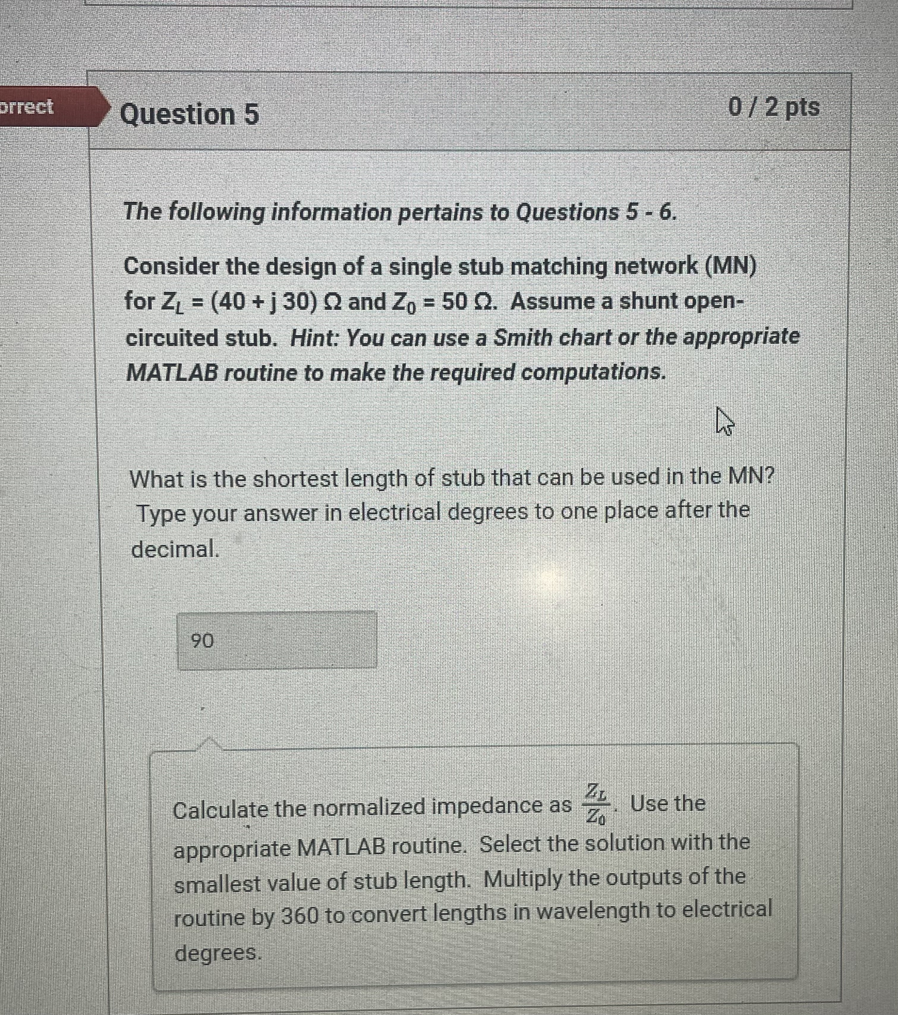 Solved Consider the design of a single stub matching network | Chegg.com