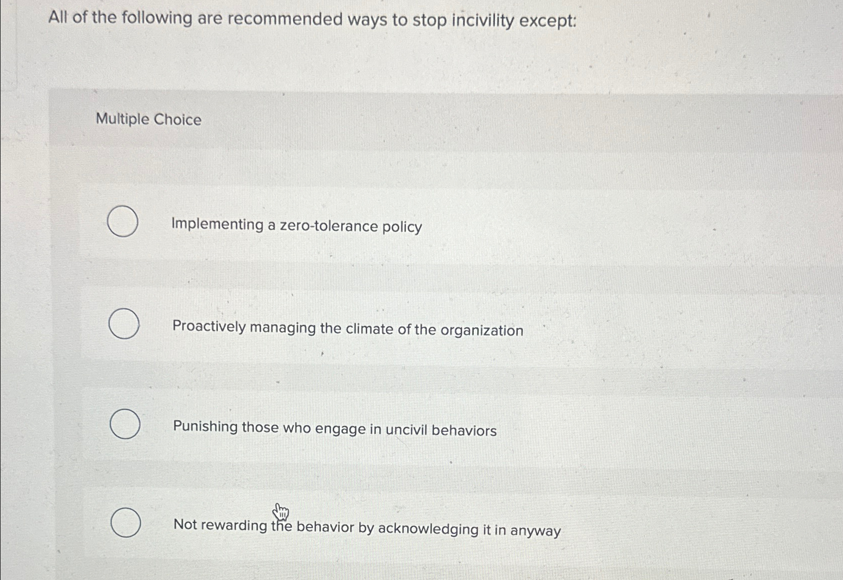 Solved All of the following are recommended ways to stop | Chegg.com
