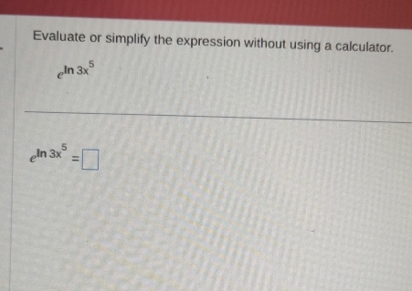 Solved Evaluate or simplify the expression without using a | Chegg.com
