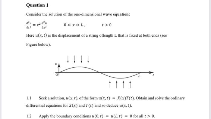 Solved Question 1 Consider the solution of the | Chegg.com