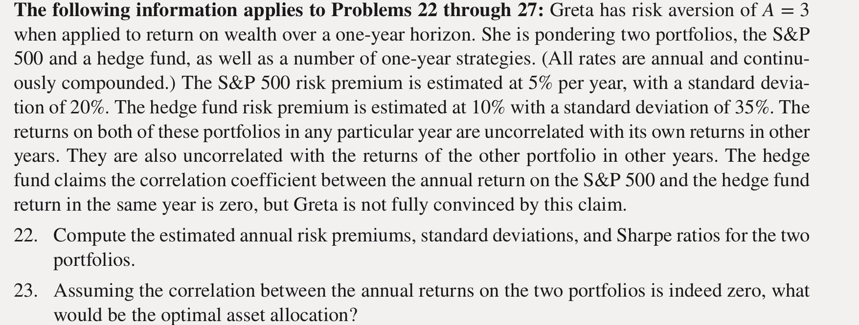 The following information applies to Problems 22 | Chegg.com