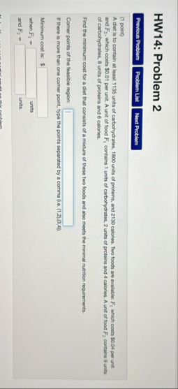 Solved HW12: Problem 6 (1 ﻿point)Given the system of | Chegg.com