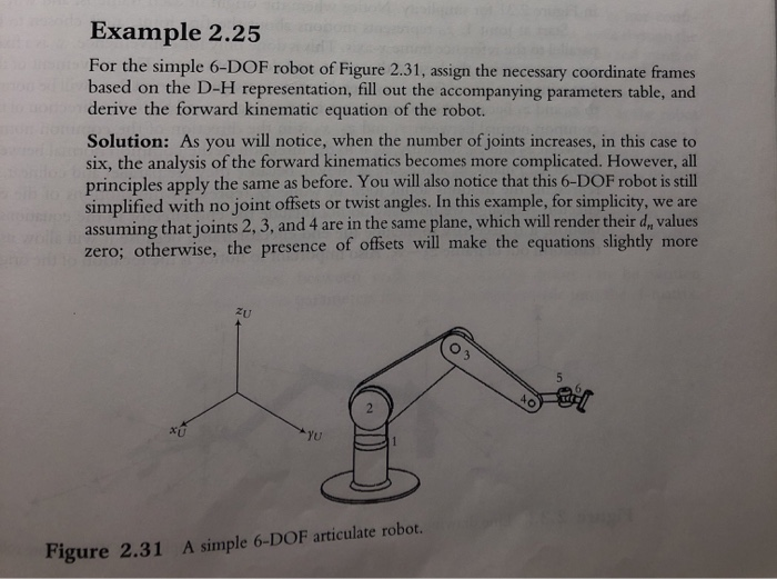 Solve the Robo (Refer: Example 2.25-page 81; and | Chegg.com