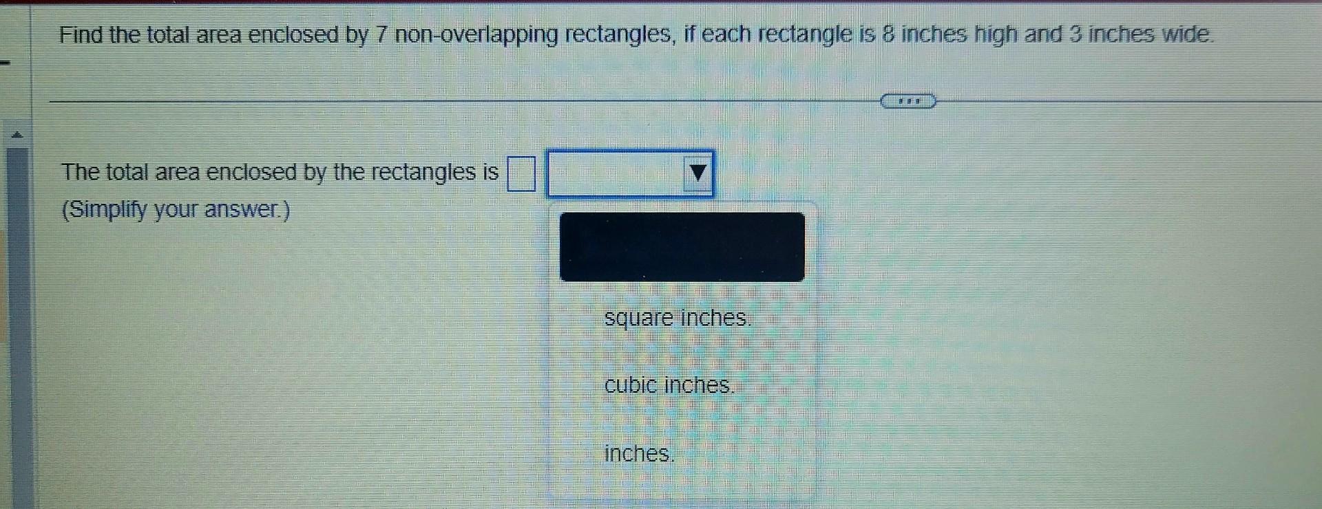 Solved Find the total area enclosed by 7 non-overlapping | Chegg.com