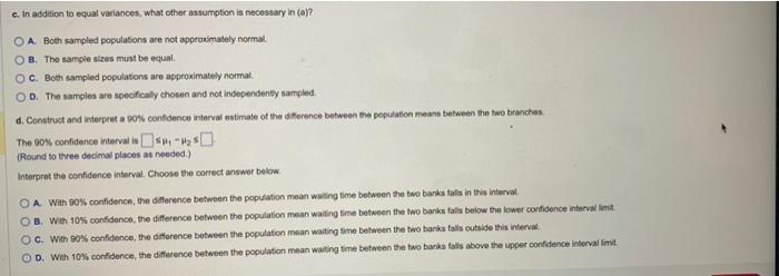 Solved Waiting Time Data | Chegg.com