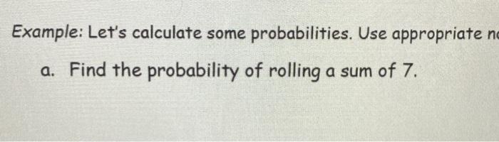 Solved Example: Let's calculate some probabilities. Use | Chegg.com