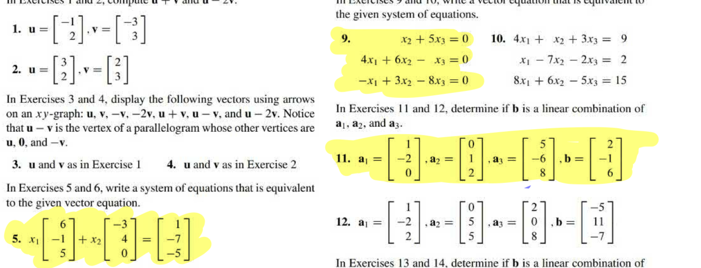 Solved only need to help on the highlighted ones only | Chegg.com