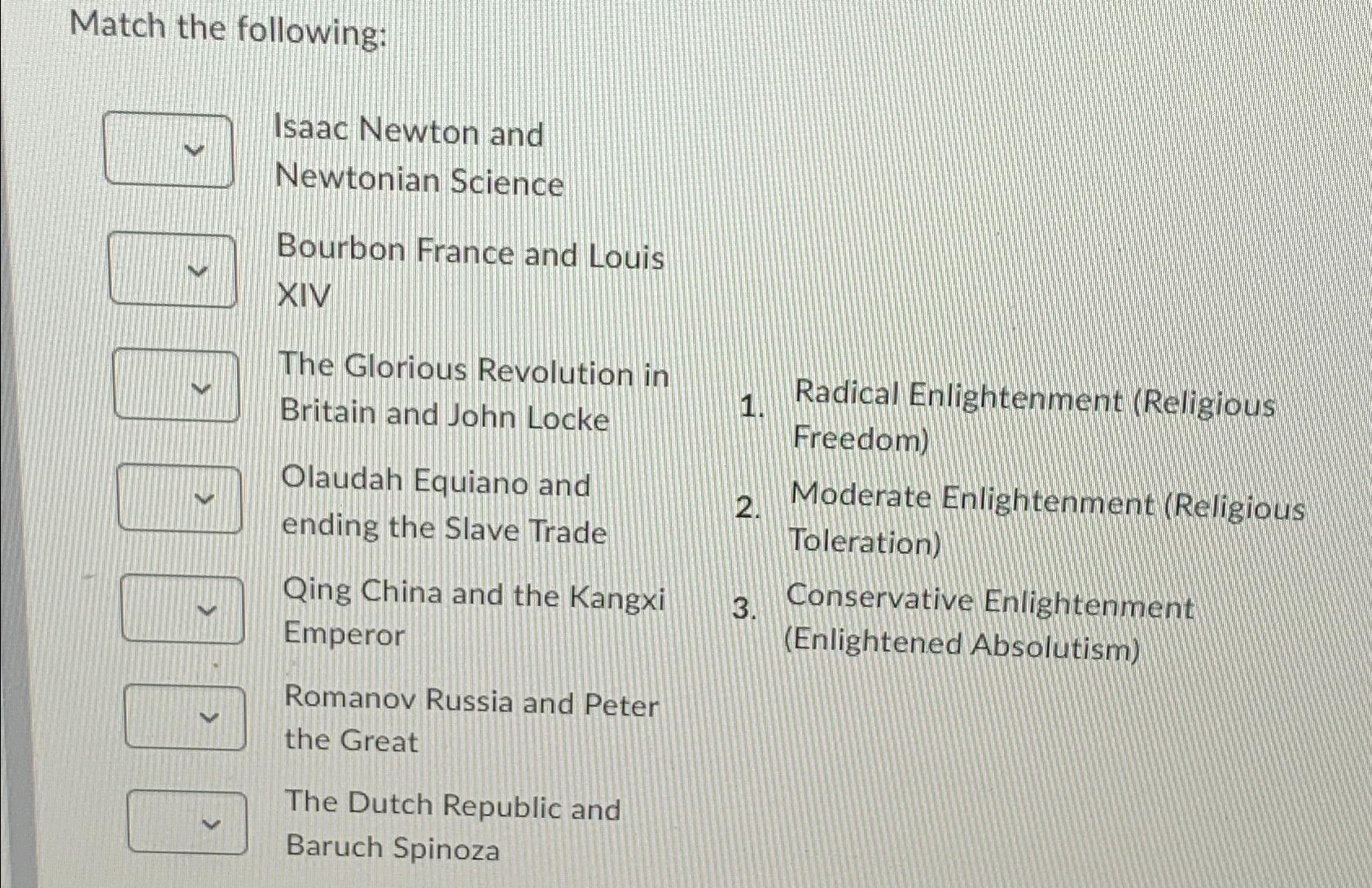 Solved Match the following:Isaac Newton andNewtonian | Chegg.com