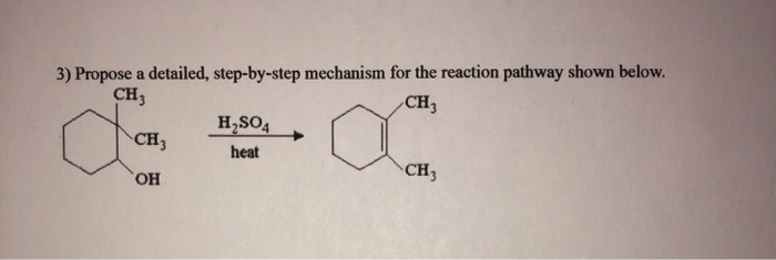 Solved 3) Propose a detailed, step-by-step mechanism for the | Chegg.com