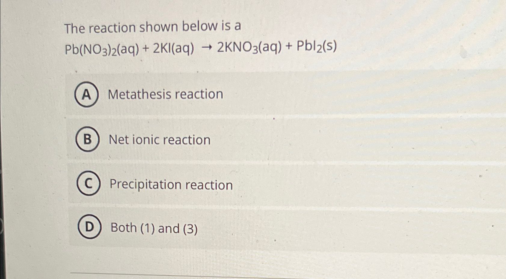 Solved The reaction shown below is | Chegg.com