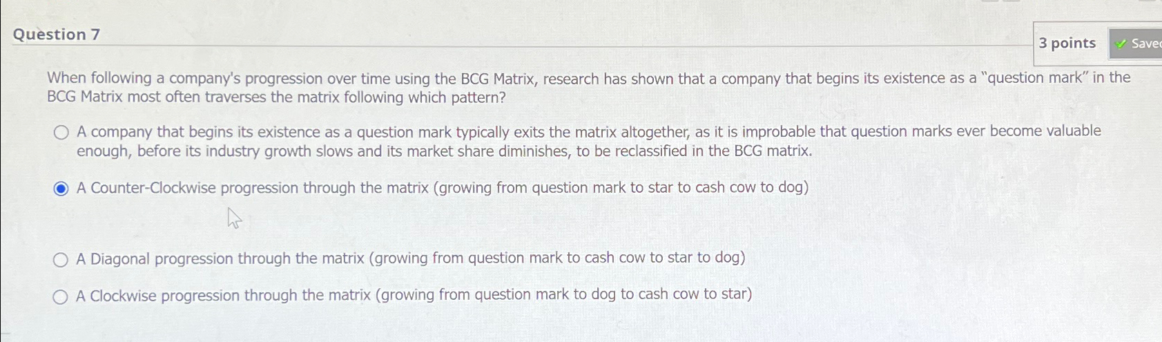 Solved Question 73 ﻿pointsWhen following a company's | Chegg.com