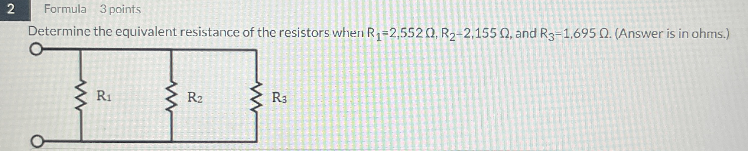 Solved 2Formula 3 ﻿pointsDetermine the equivalent resistance | Chegg.com