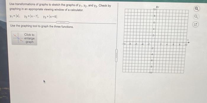 Solved Use transformations of graphs to sketch the graphs of | Chegg.com