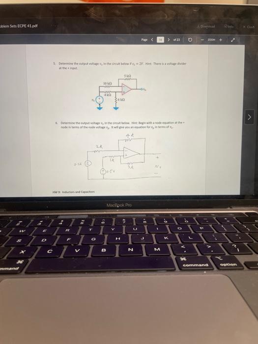 Solved oblem Sets ECPE 41.pdf 7 W S 21:1: mmand X H E D C 5. | Chegg.com