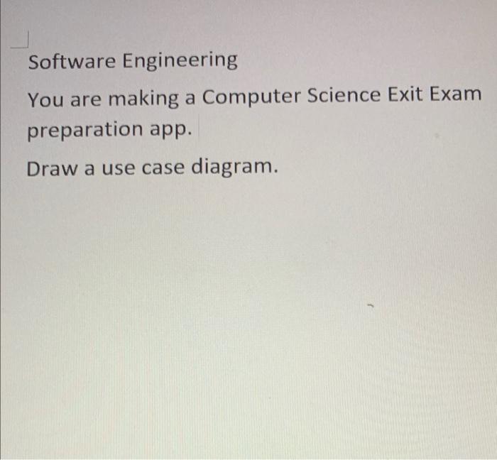 Solved Software Engineering You are making a Computer | Chegg.com