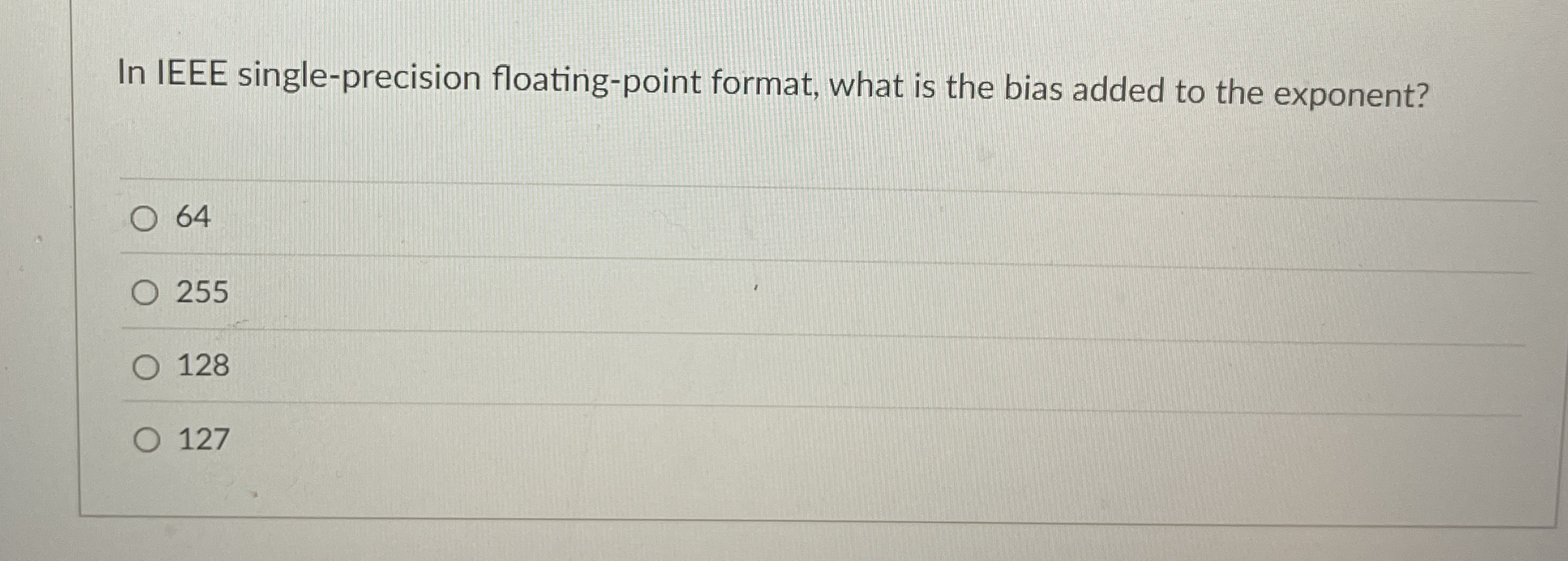 Solved In Ieee Single Precision Floating Point Format What 0409