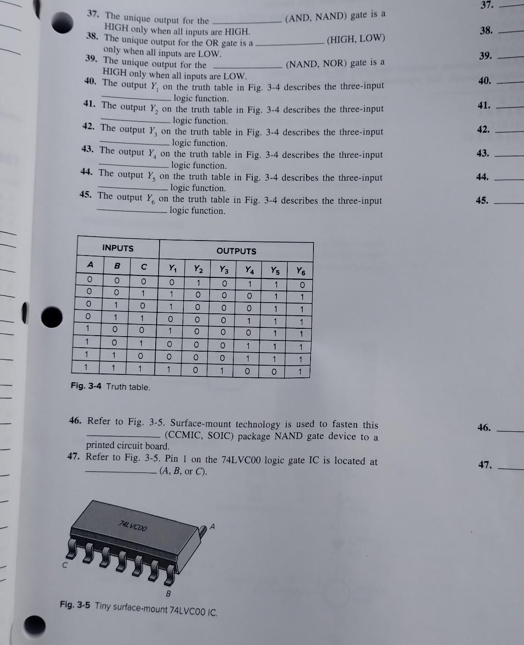 Solved 37. The unique output for the (AND, NAND) gate is a | Chegg.com