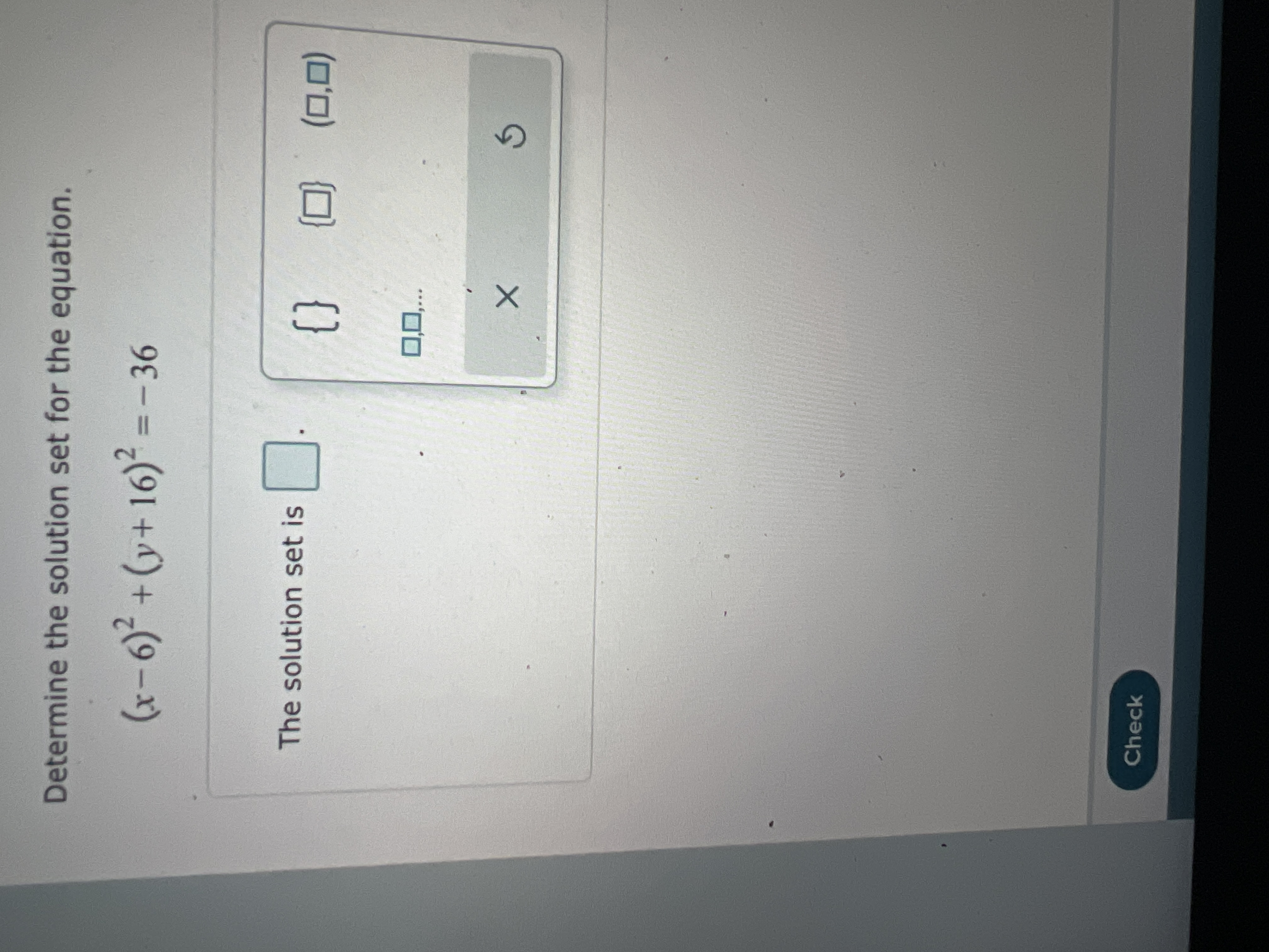 Solved Determine the solution set for the | Chegg.com