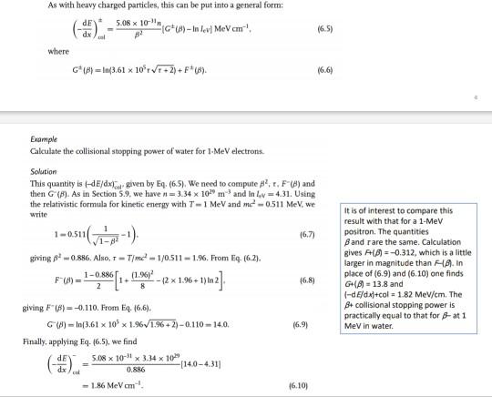 Solved P12. (a) Calculate F-B) for a 600-keV electron. (6) | Chegg.com