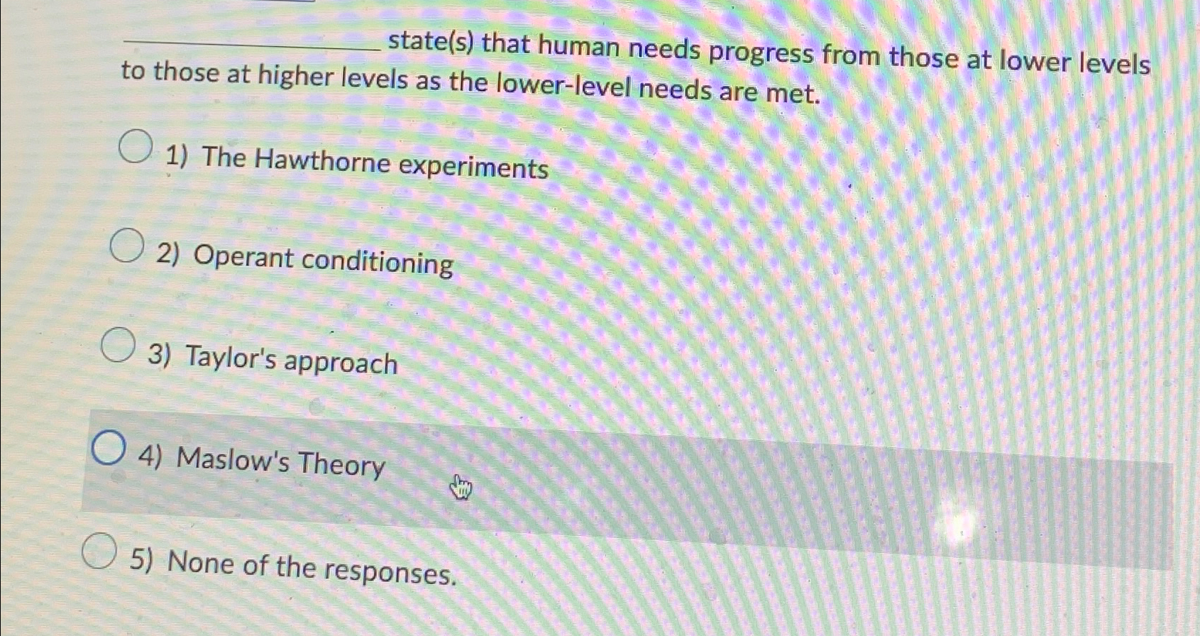 Solved state(s) ﻿that human needs progress from those at | Chegg.com