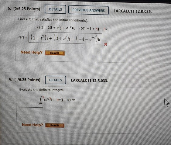 Solved Find r(t) that satisfies the initial condition(s). | Chegg.com