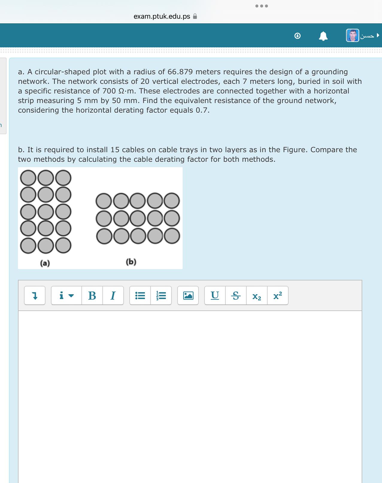 Solved a. ﻿A circular-shaped plot with a radius of 66.879 | Chegg.com