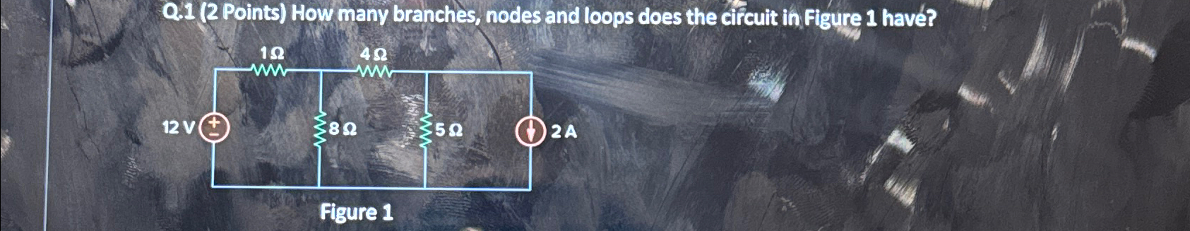 Solved Q.1 ﻿ Points) ﻿How many branches, nodes and loops | Chegg.com