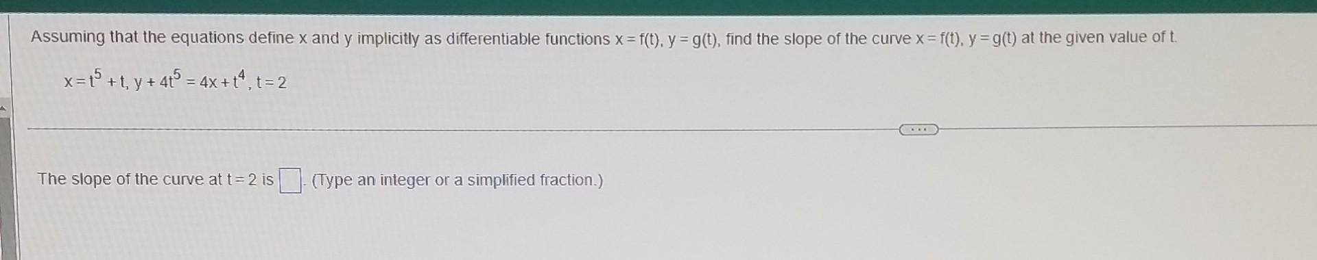 Solved Assuming that the equations define x and y implicitly | Chegg.com
